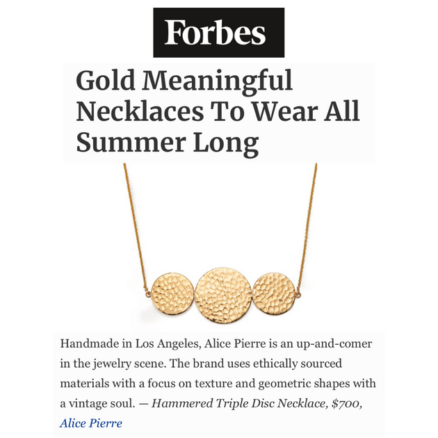 Forbes, June 2020 – Alice Pierre