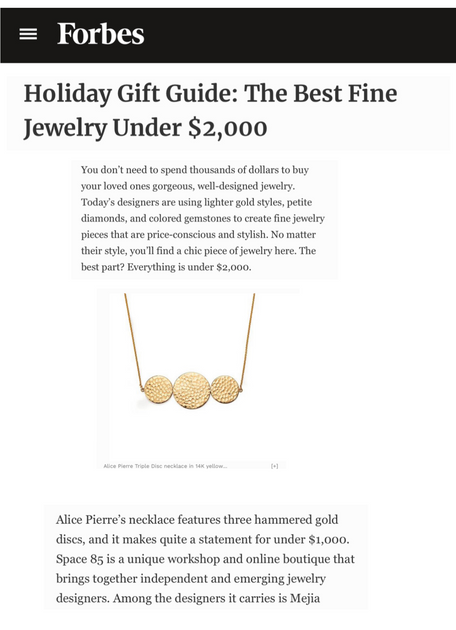 Forbes, December 2020 – Alice Pierre