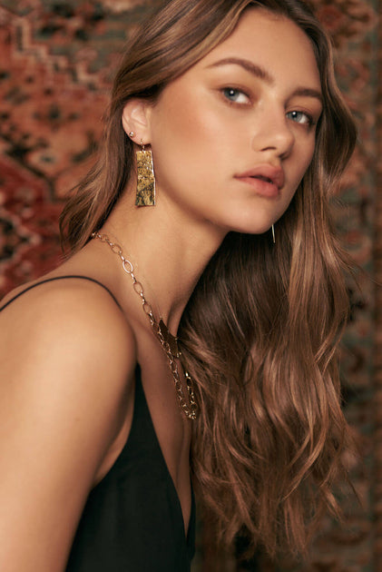 Cleo Earrings | 14K gold womens earrings | Alice Pierre