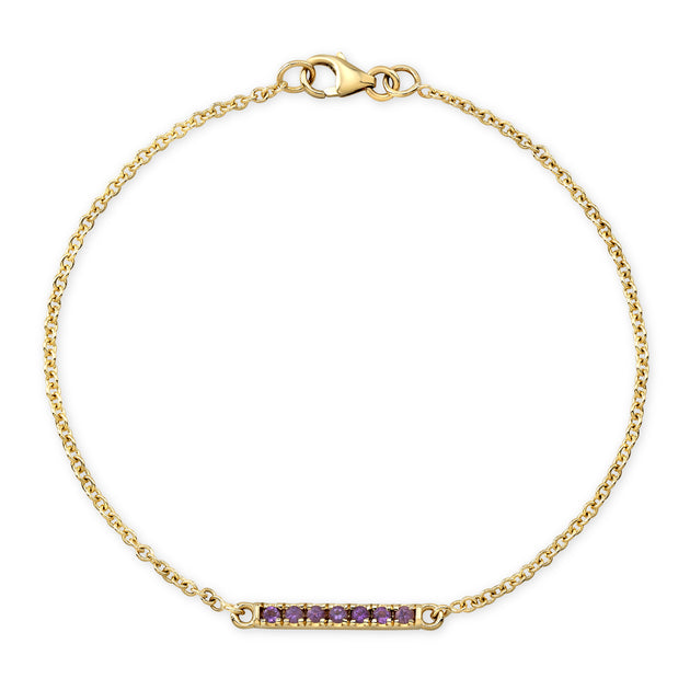 Stoned Bar Bracelet – Alice Pierre